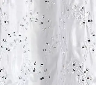 LUSH DECOR Maria Shower White Single 72' X 72' Lush Dec R