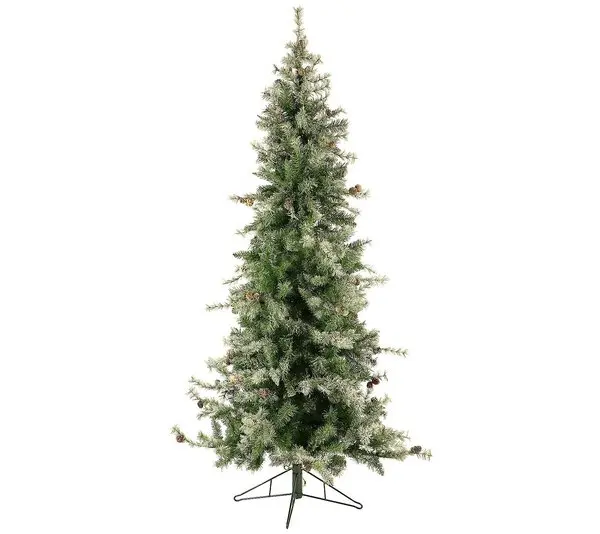 FRASER HILL FARM 6.5' Buffalo Fir Led Slim Chritmas Tree - One-color