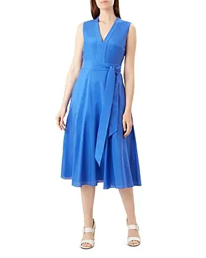 HOBBS LONDON Regina Fit-and-flare Midi Dress