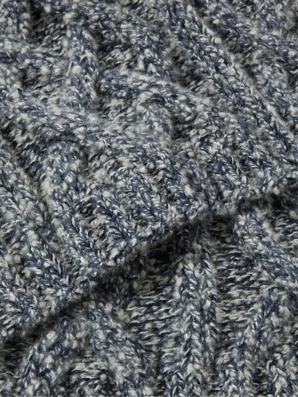 Loro Piana Sciarpa Cable-knit Cashmere Scarf