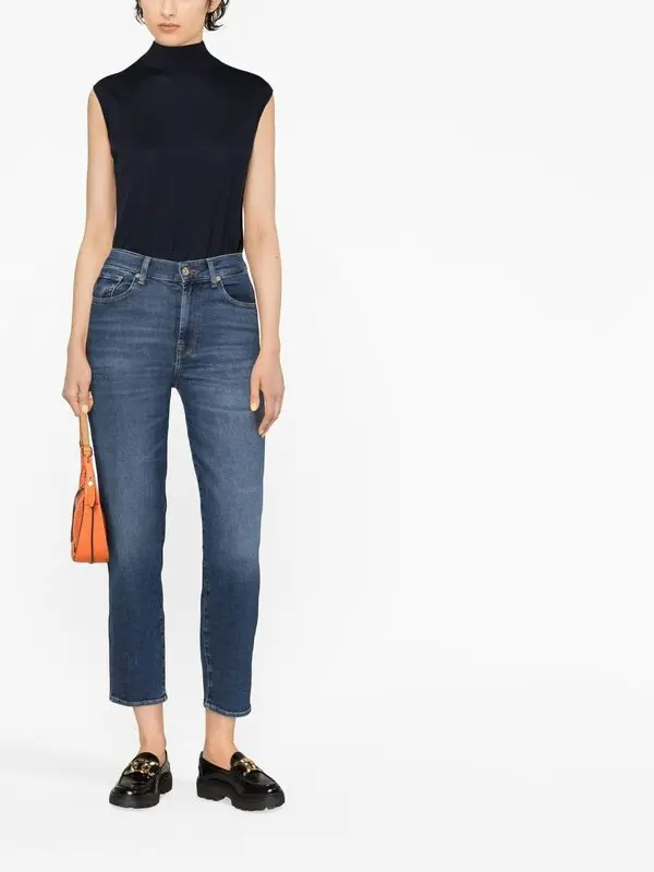 7 For All Mankind Skinny Cropped Jeans