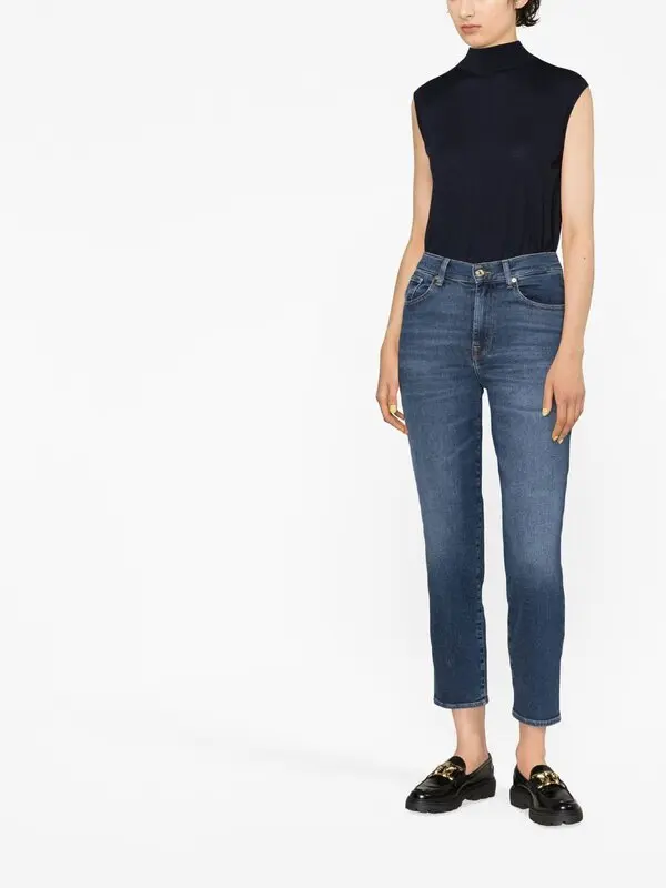 7 For All Mankind Skinny Cropped Jeans