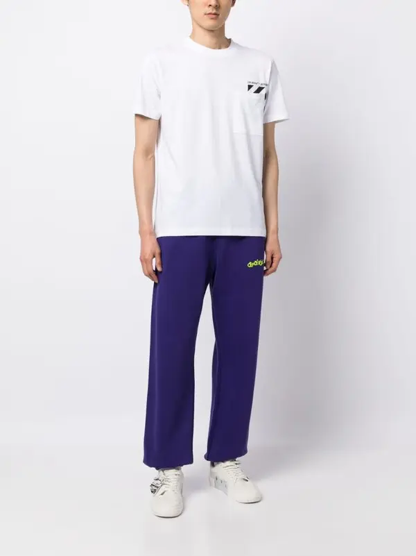 Off-White Diag-stripe Cotton T-shirt - White