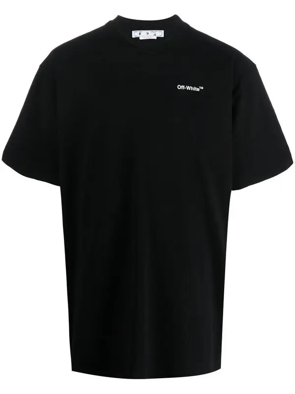 Off-White Arrows Logo-print T-shirt - Black White