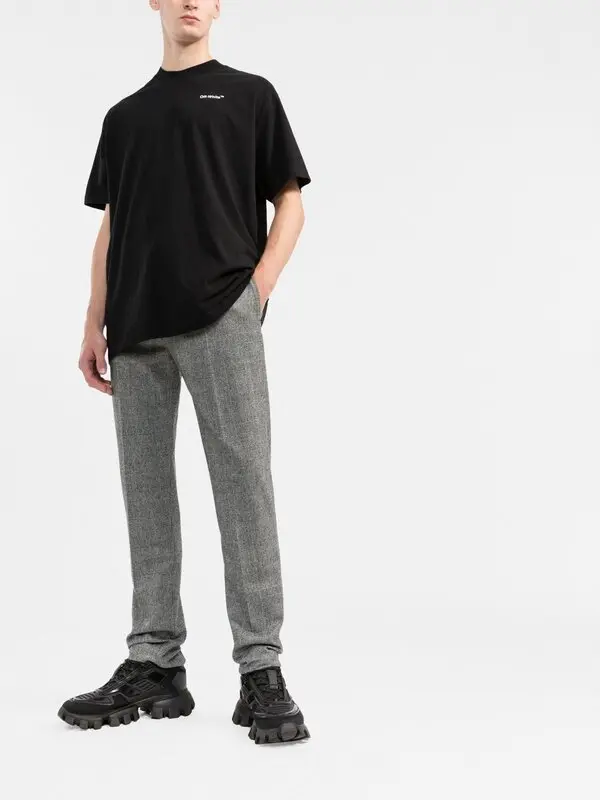 Off-White Arrows Logo-print T-shirt - Black White