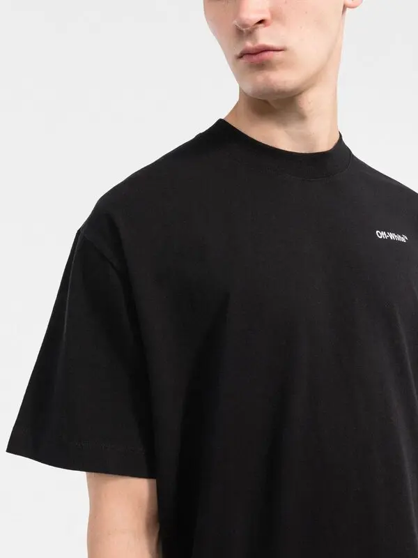 Off-White Arrows Logo-print T-shirt - Black White