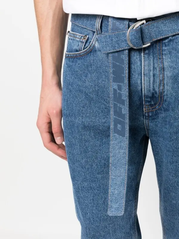 Off-White Indust Slim-fit Jeans - Blue