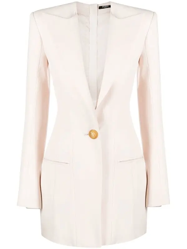 Balmain Tailored Mini Dress - Pink
