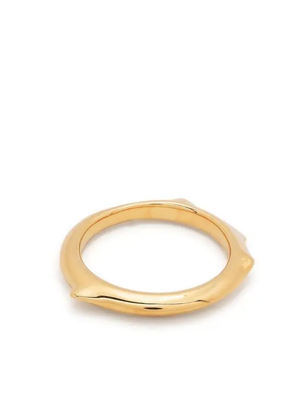 ANDRES GALLARDO Sculpted Thin Band Ring - Gold
