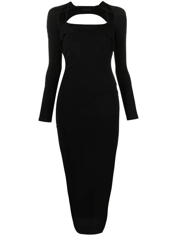 Helmut Lang Long Sleeve Maxi Dress