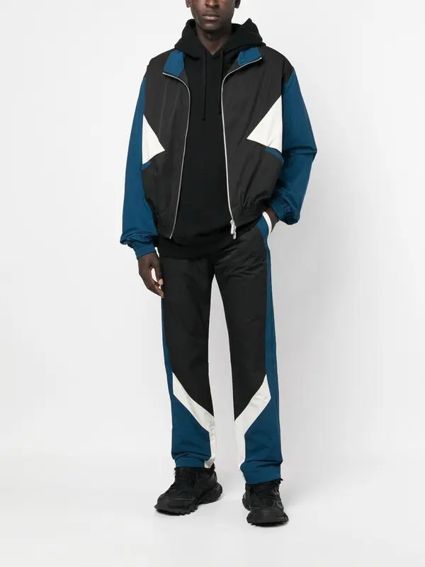 Rhude Colour-block Track Pants - Black