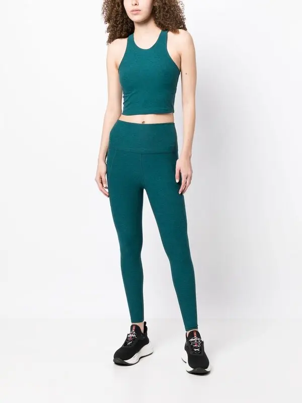 Beyond Yoga Focus Cropped Tank Top - Green