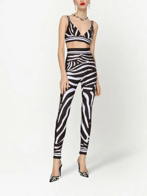Dolce & Gabbana Zebra-print Cropped Top