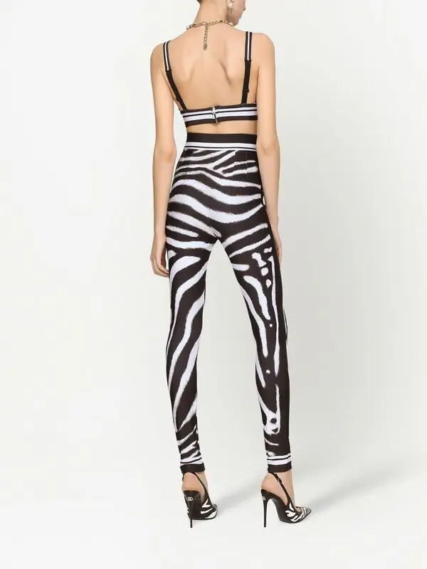 Dolce & Gabbana Zebra-print Cropped Top