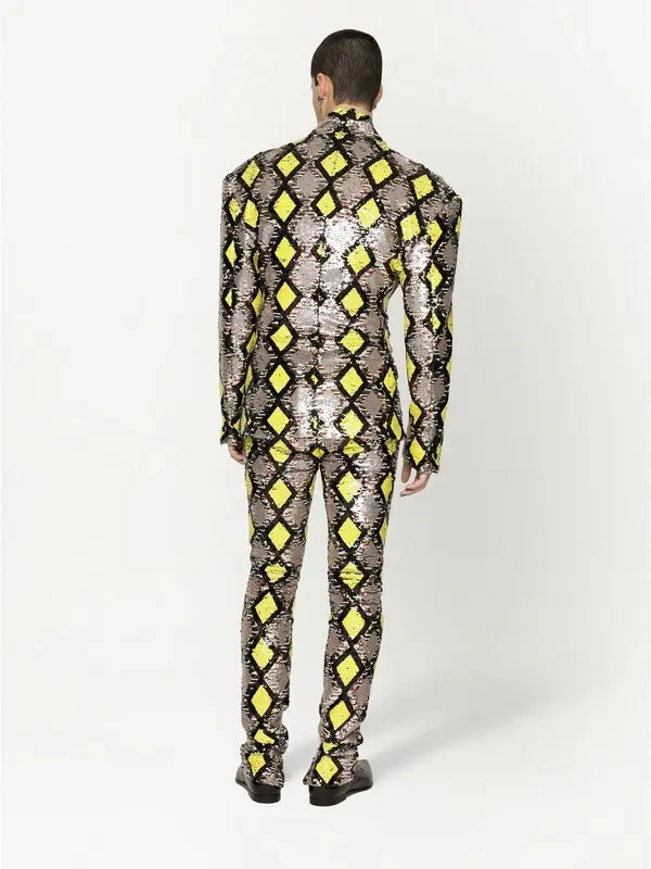 Dolce & Gabbana Sequin-embellished Double-breasted Blazer