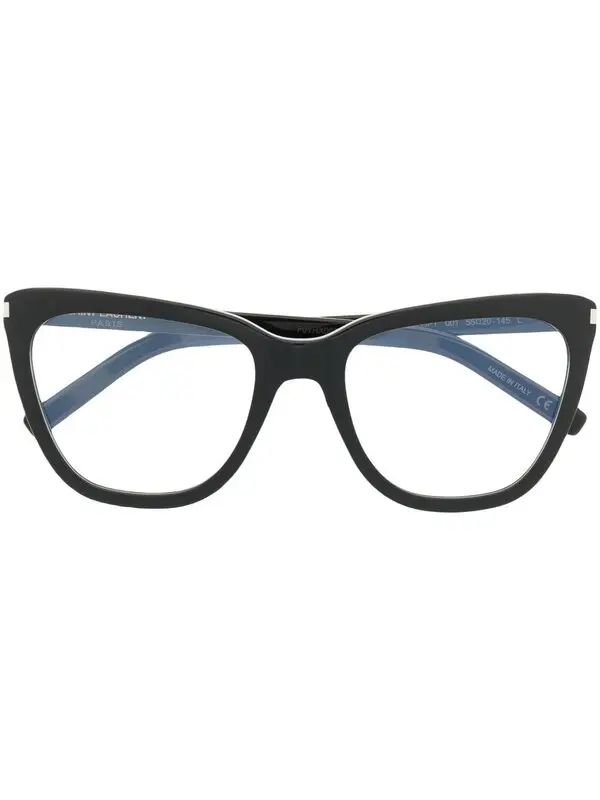 Saint Laurent Cat-eye Frame Eyeglasses - Black