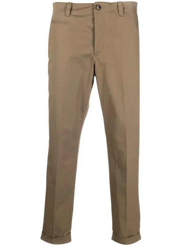 PT TORINO Tapered-leg Cropped Trousers