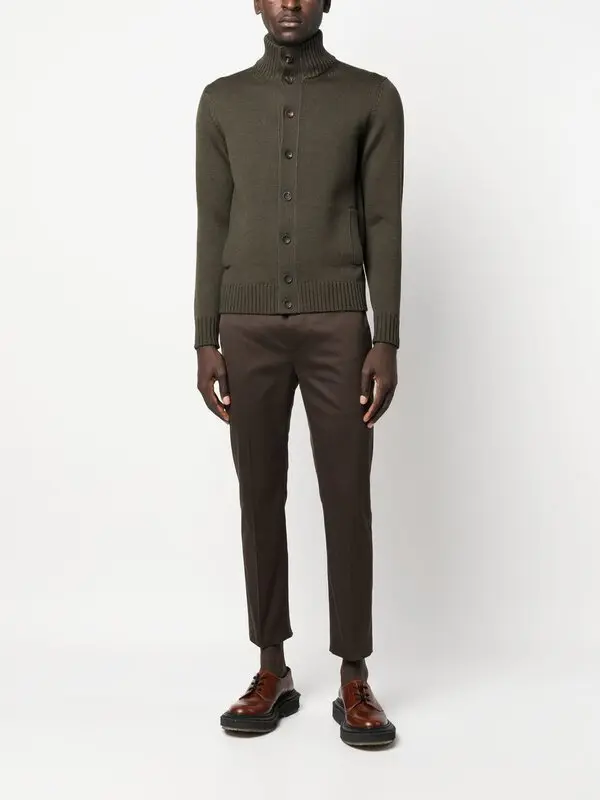PT TORINO Cropped Tailored Trousers - Brown