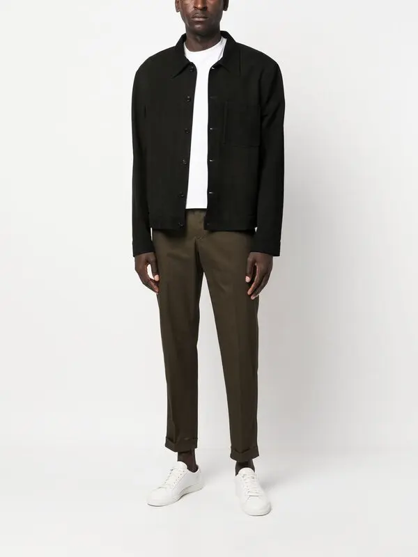 PT TORINO Cropped Trousers With Buckle Detail