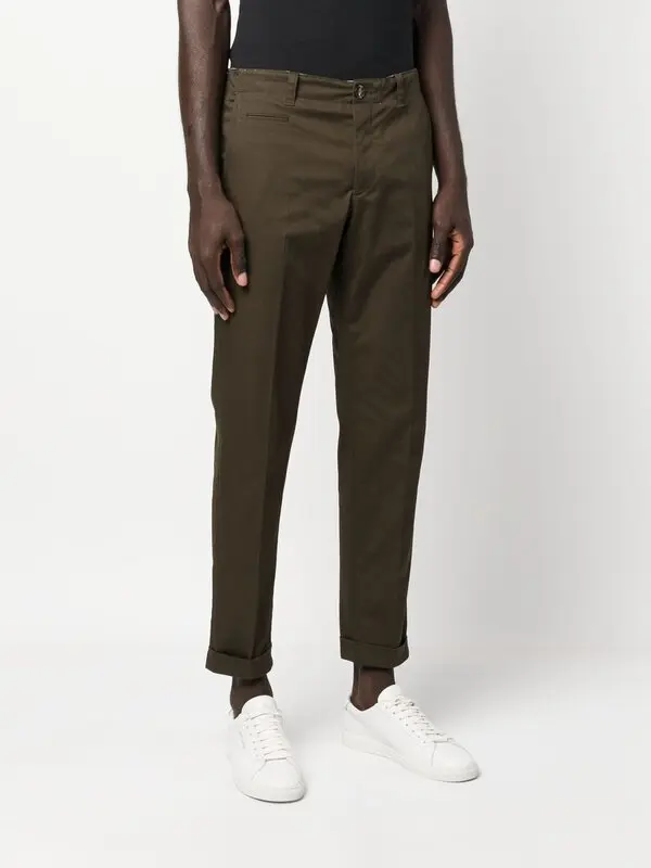 PT TORINO Cropped Trousers With Buckle Detail