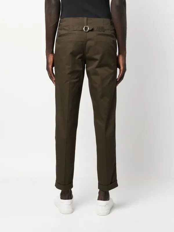 PT TORINO Cropped Trousers With Buckle Detail