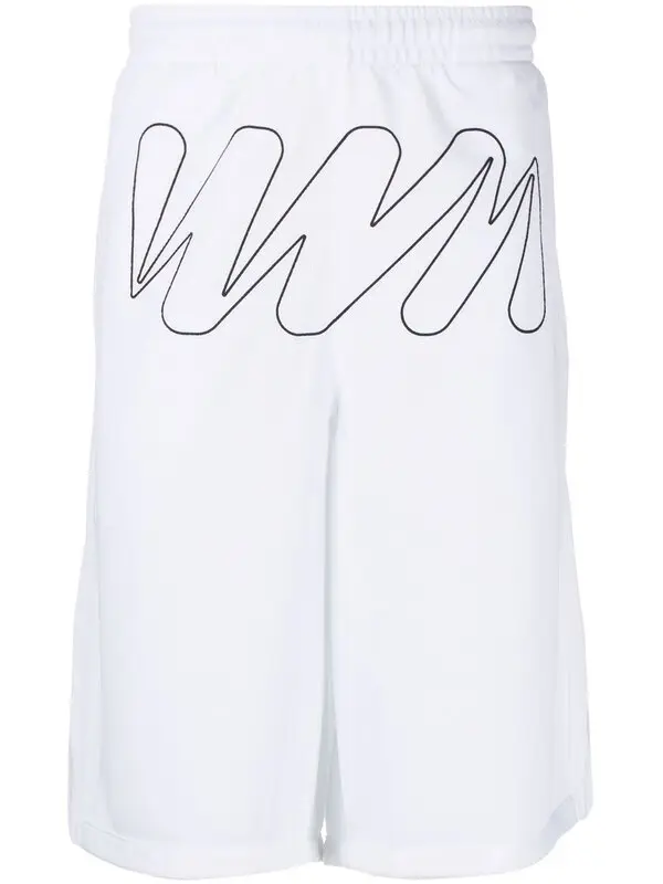 Off-White Diagonal Mesh Shorts
