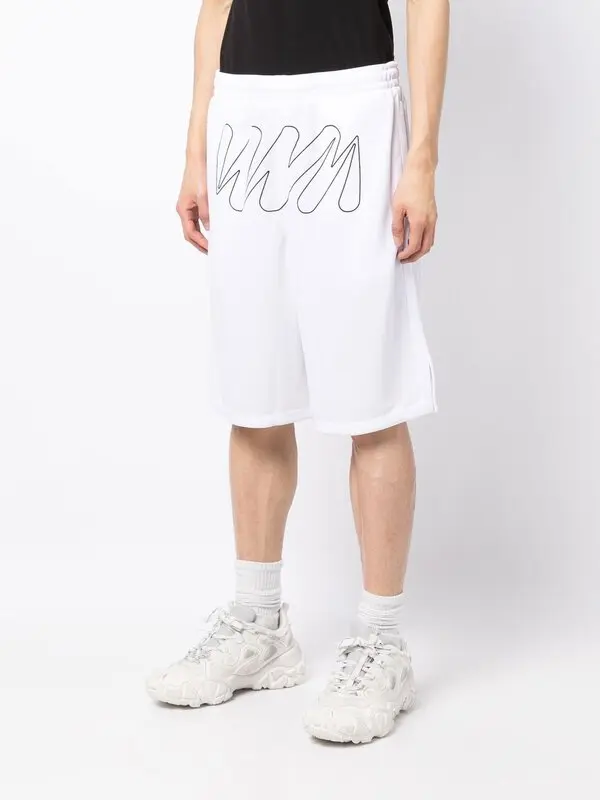 Off-White Diagonal Mesh Shorts