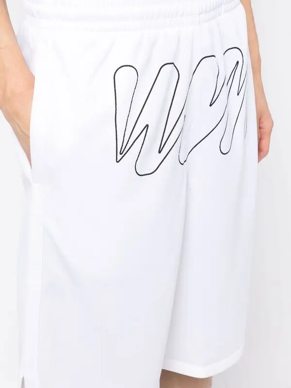 Off-White Diagonal Mesh Shorts