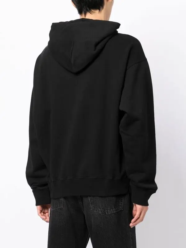 Off-White Helvetica Logo-embroidered Hoodie