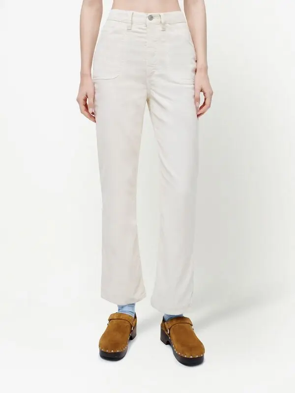RE/DONE Flared Cropped Corduroy Trousers