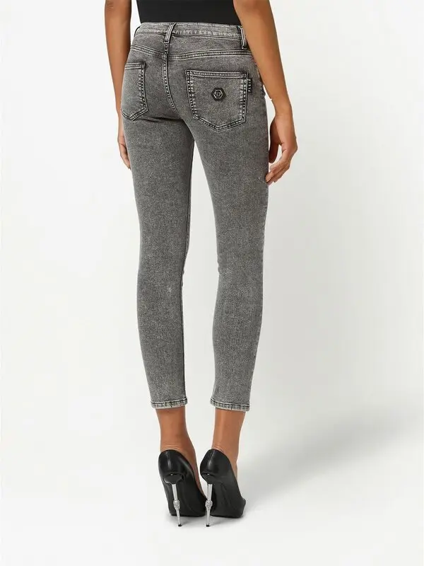 Philipp Plein Cropped Skinny-cut Jeans