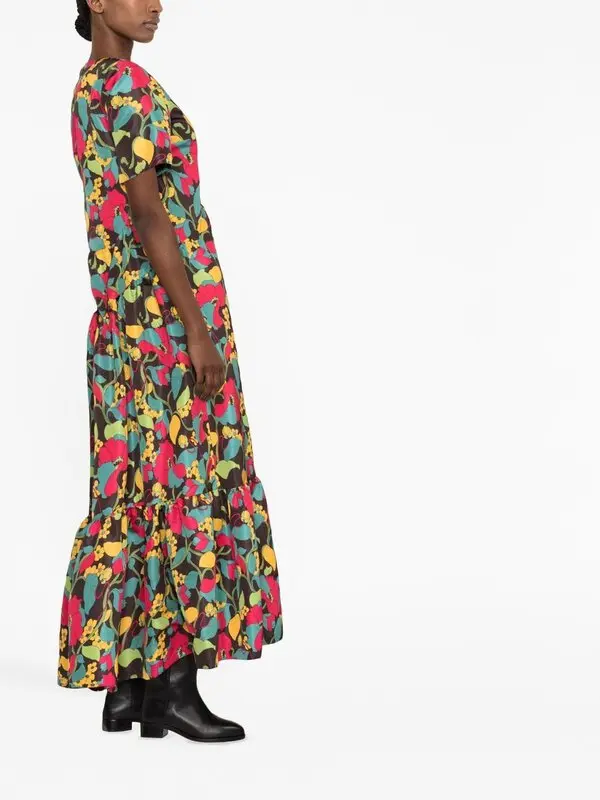 La DoubleJ Belle Maxi Dress With Floral Print