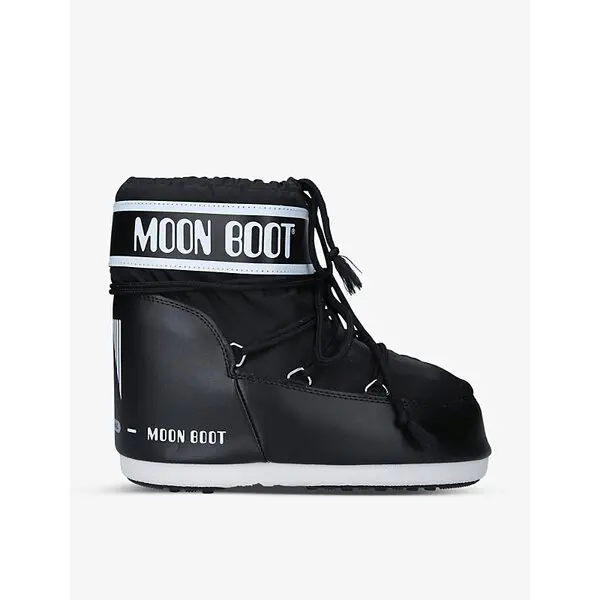 Moon Boot Icon Low Lace-up Nylon Snow Boots - Black