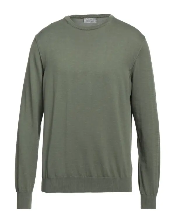 FAIR TRICOT Cotton Sweater - Military Green