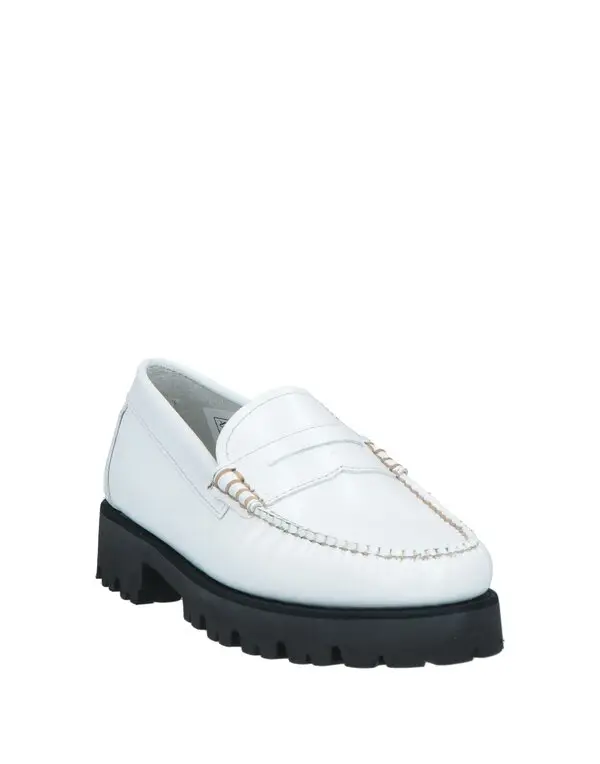 WEEJUNS BY G.H. BASS & CO Soft Leather Loafers - White