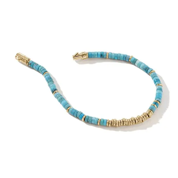 John Hardy Heishi Turquoise And Bracelet