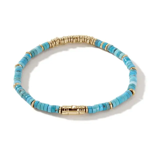 John Hardy Heishi Turquoise And Bracelet