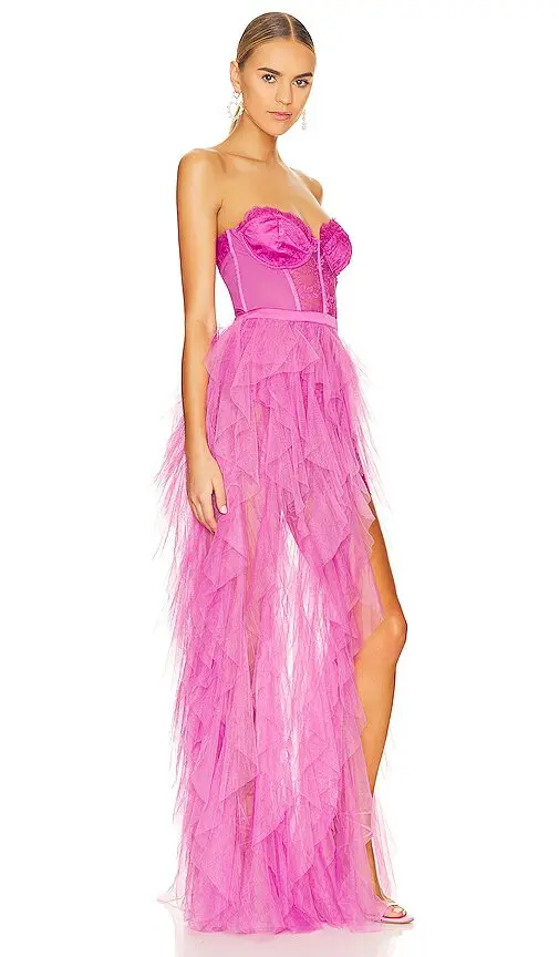 For Love & Lemons Bustier Gown