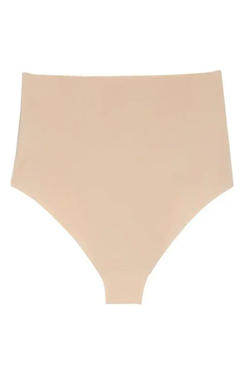 Commando Zone Smoothing High Waist Thong - Beige