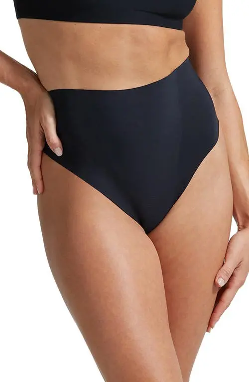 Commando Zone Smoothing High Waist Thong - Black