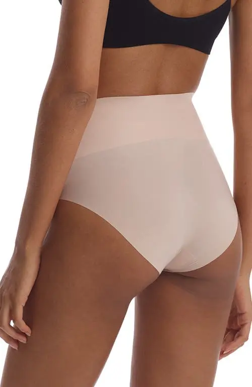 Commando Zone Smoothing High Waist Briefs - Beige