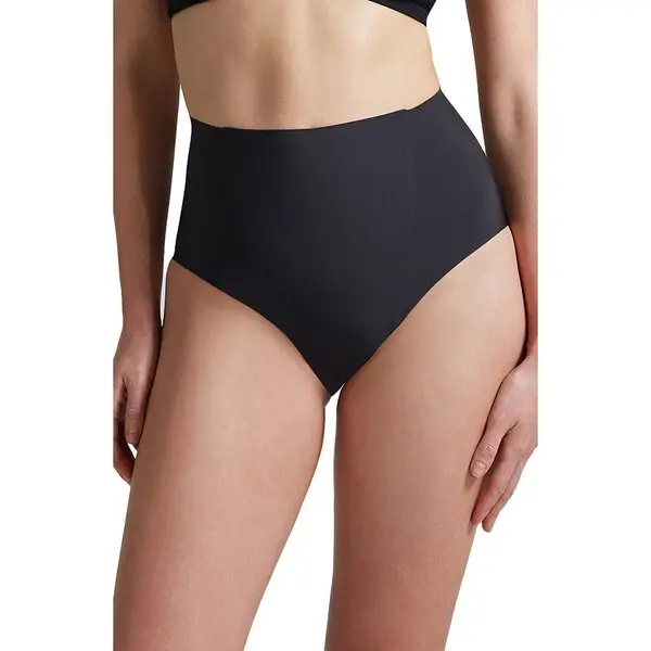 Commando Zone Smoothing High Waist Briefs - Black