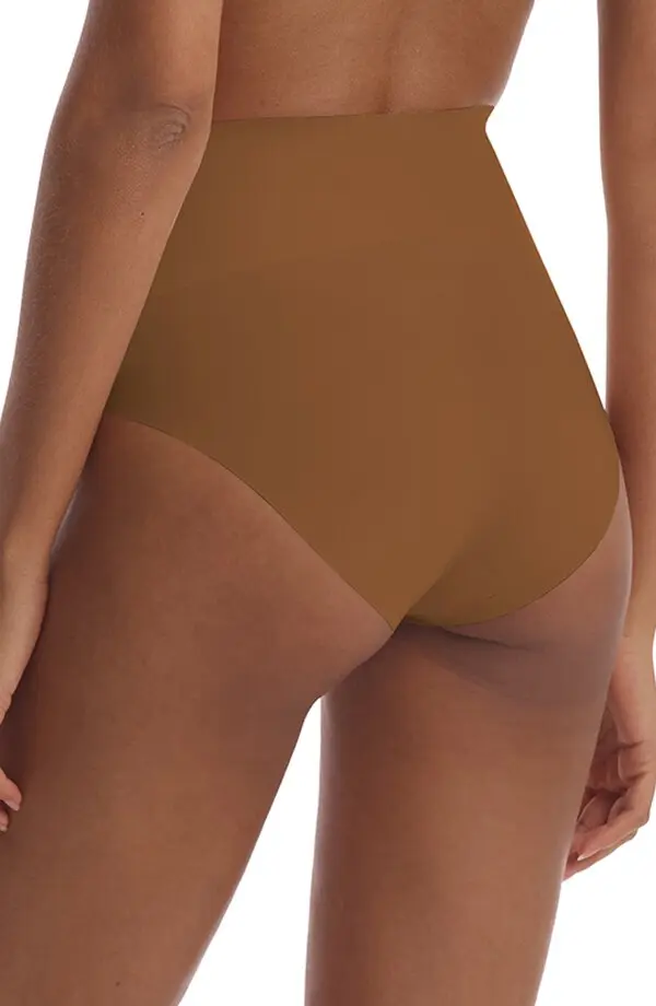 Commando Zone Smoothing High Waist Briefs - Caramel