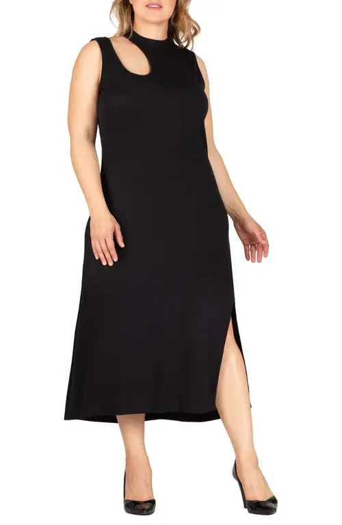 STANDARDS & PRACTICES Cutout Sleeveless Midi Dress