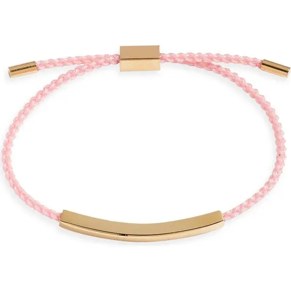 CLIFTON WILSON Braided Slider Bracelet - Pink