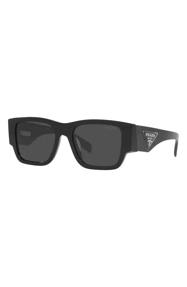 Prada 54mm Square Sunglasses - Black