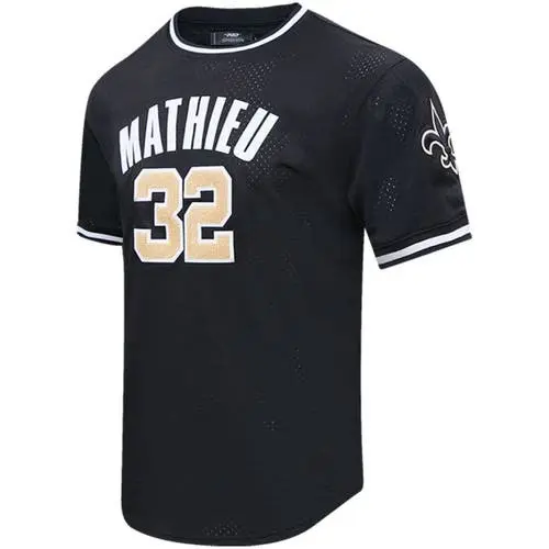 PRO STANDARD Tyrann Mathieu New Orleans Saints Mesh Player Name & Number Top