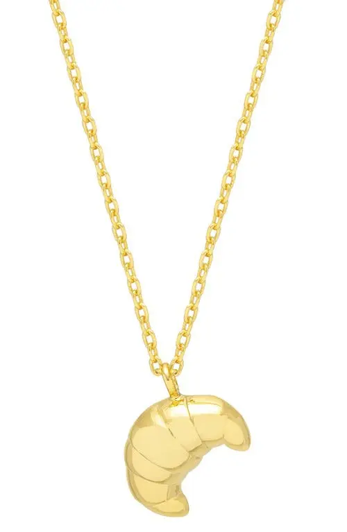 Estée Lauder Croissant Charm Chain Necklace - Gold
