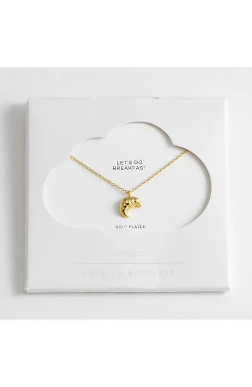 Estée Lauder Croissant Charm Chain Necklace