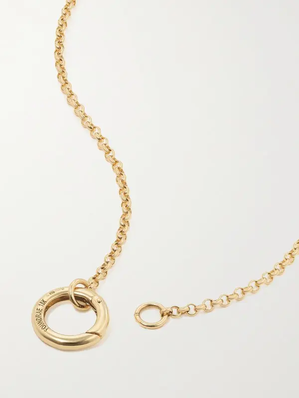 FOUNDRAE Small Open Belcher 18-karat Necklace